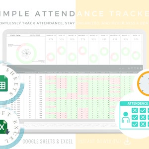Attendance Tracker, Absent Tracker, Employee Attendance, Student ...