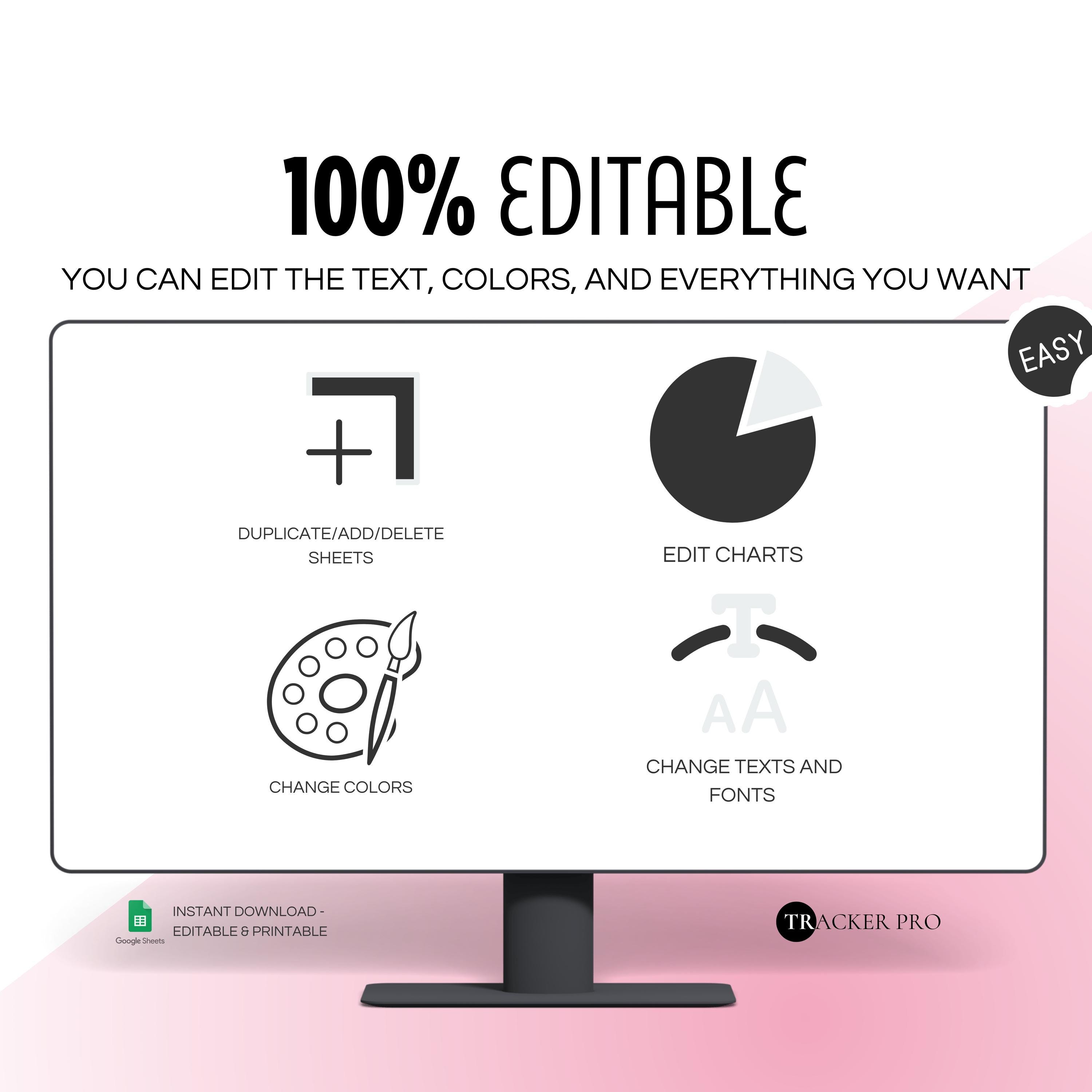 Weekly Macro & Calorie Tracker + Meal Planner - Counter - Google Sheets ...