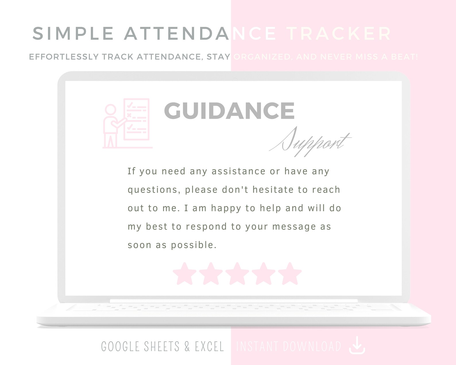 Employee Attendance Tracker, Leave Tracker, Punctuality Tracker, Excel ...