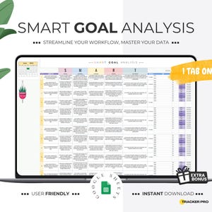 SMART Goal Setting, Goal Planner, Goal Workbook, Goal Tracker, Wheel of ...