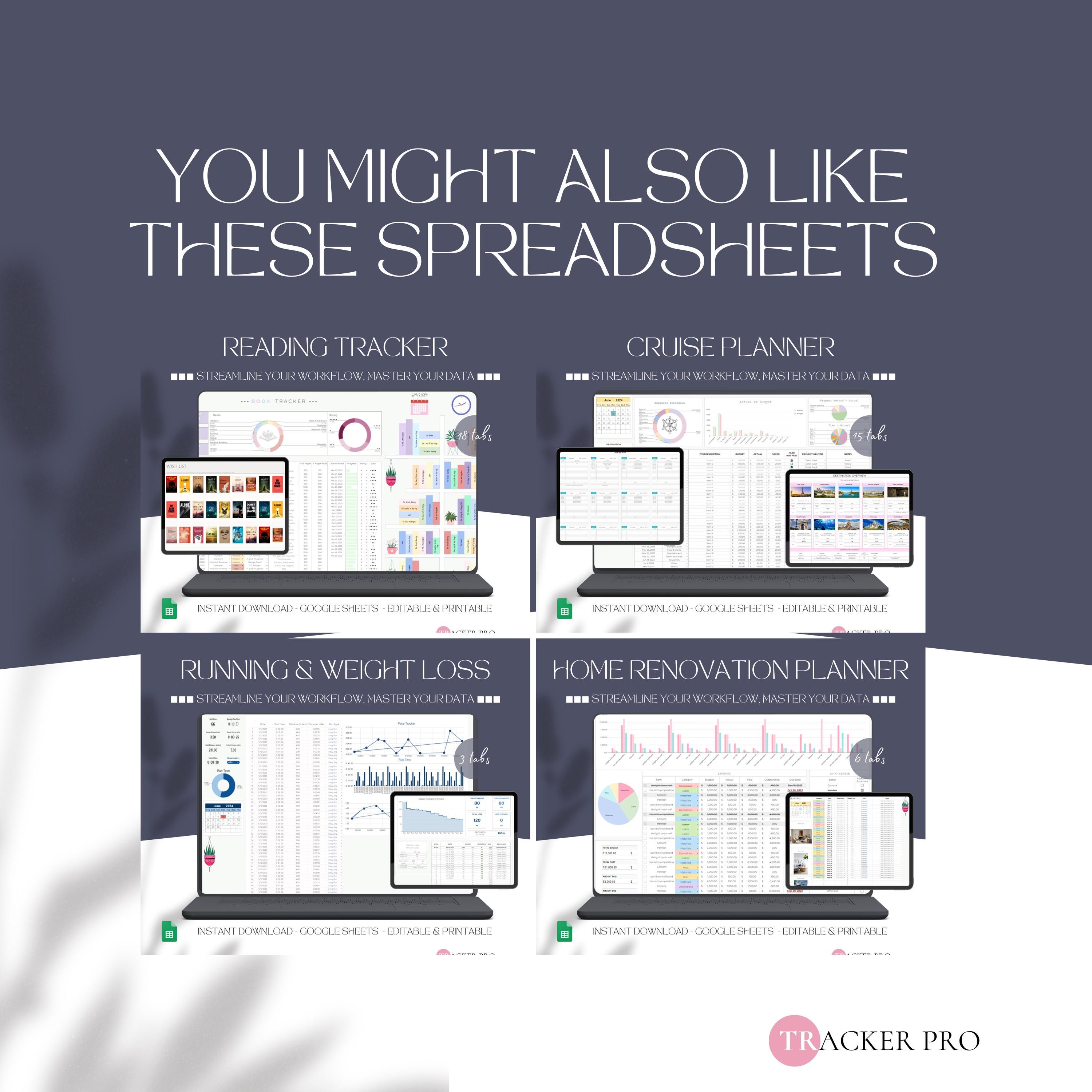 Easy & Simple Bookkeeping Template Google Sheets Income and Expense ...