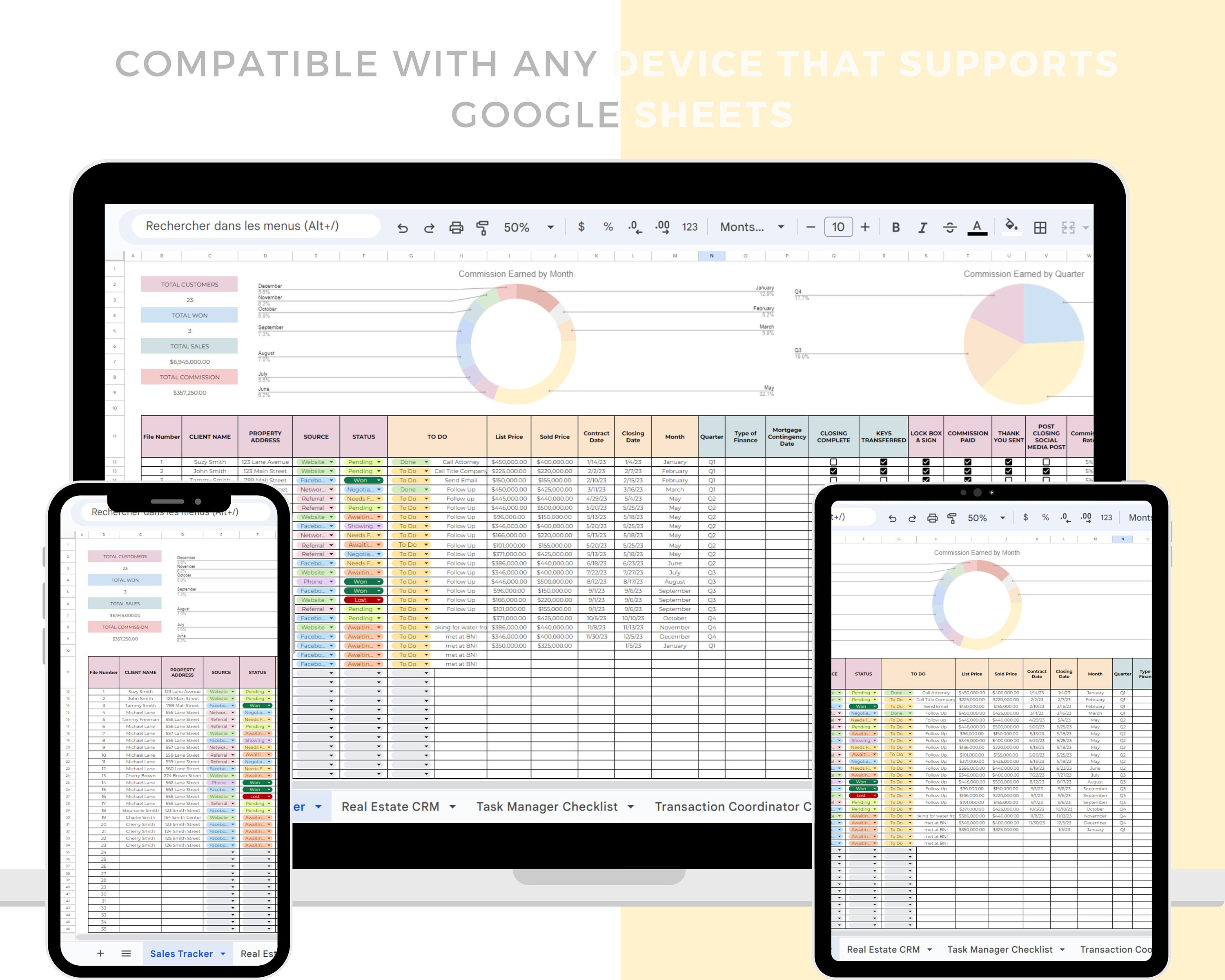 Real Estates Sale Tracker, Real Estate Sale Tracker, Realtor Sales ...
