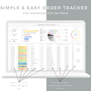 Order Tracker | Small Business Bookkeeping | Sales Tracker | Revenue ...