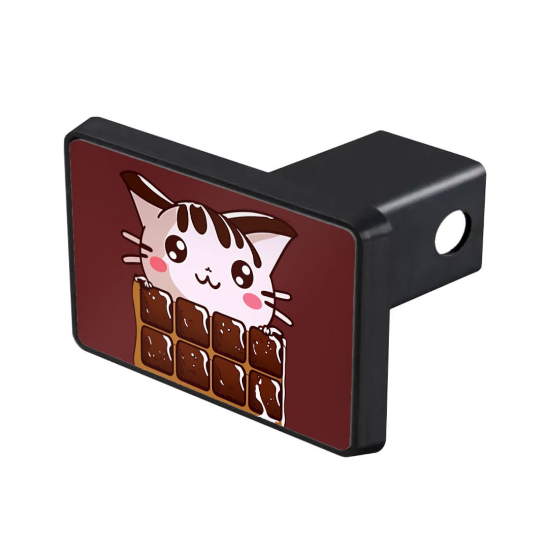 Funny Cat Trailer Hitch Cover Chocolate Print Trailer Hitch Cover ...