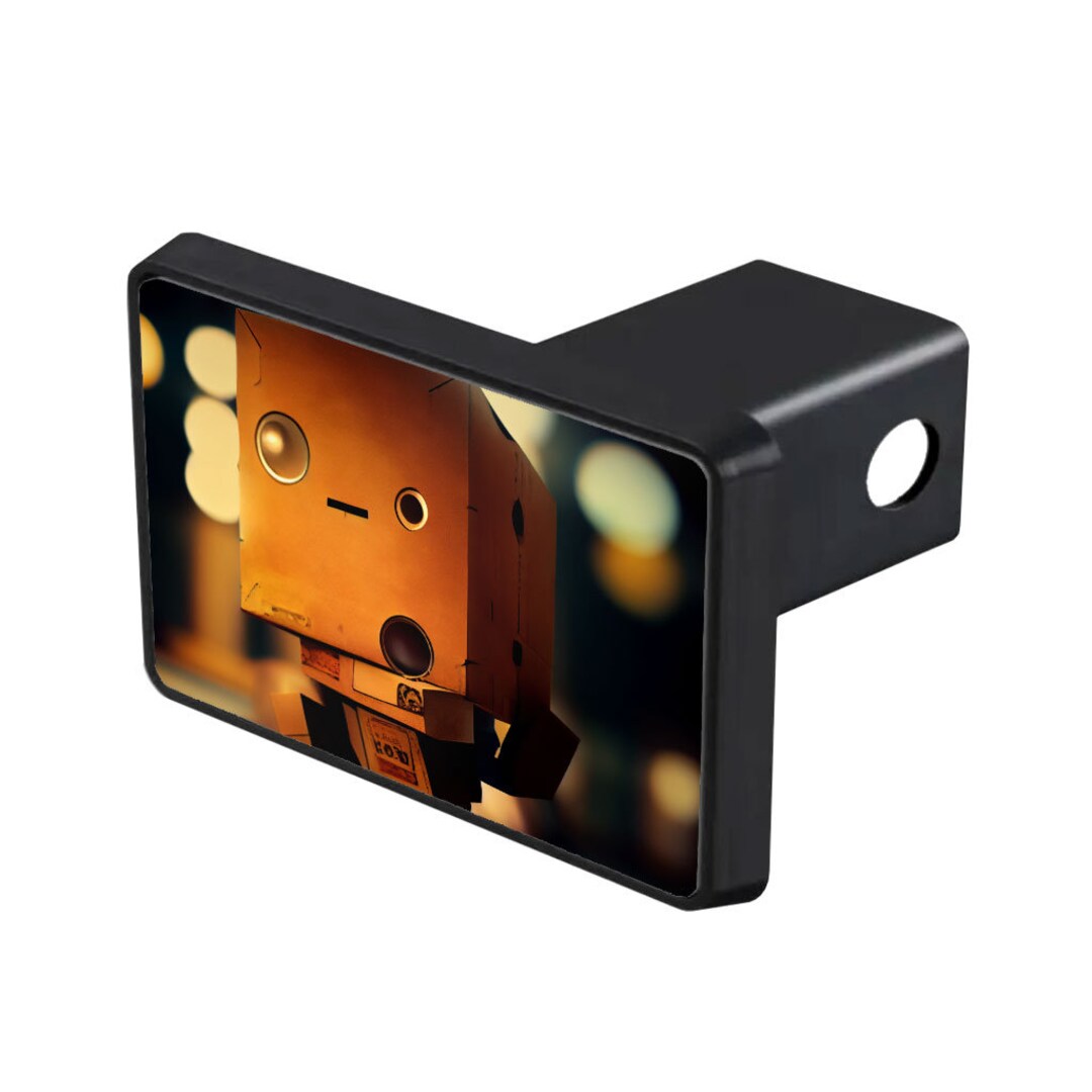 Box Man Trailer Hitch Cover Cute Graphic Trailer Hitch Cover Best ...