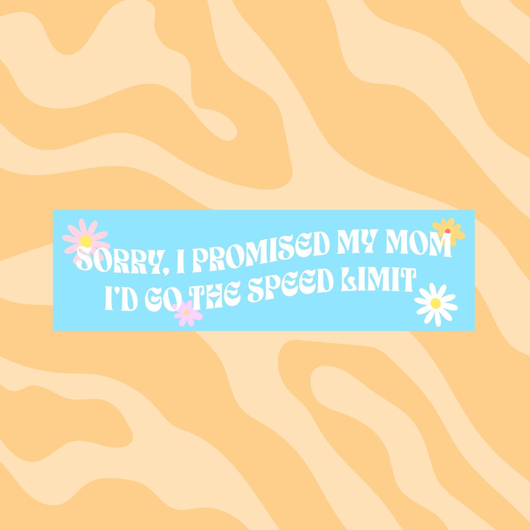 Wavy Font Flower Car Decal, Cute Meme Bumper Sticker, Weirdcore Car ...