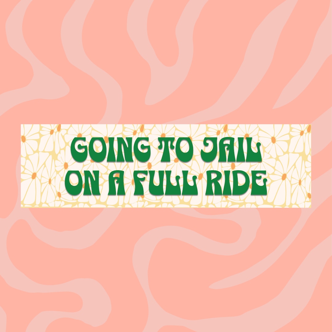 Groovy Font, Meme Funny Bumper Sticker Gen Z, Cute Flower Car Decal ...