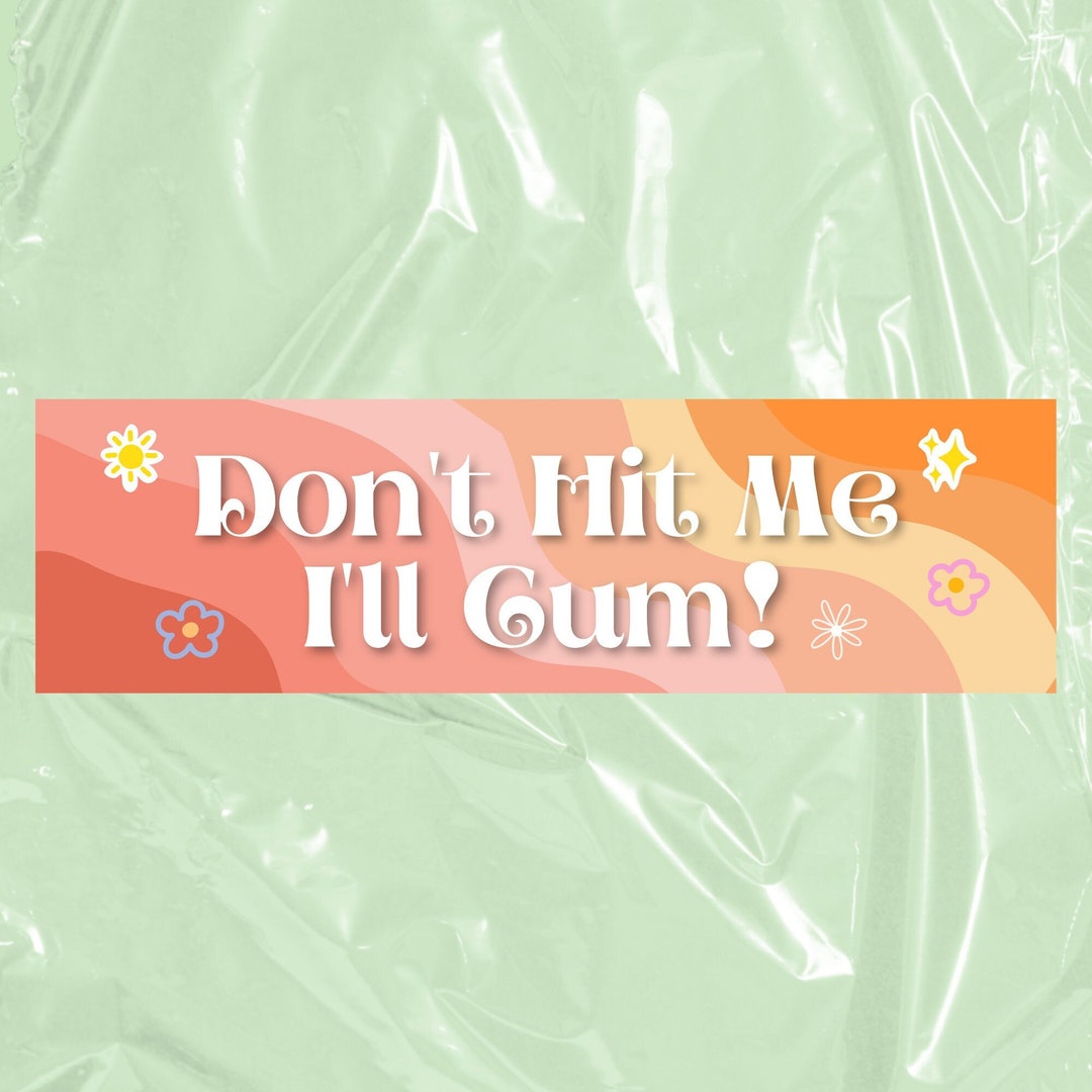 Groovy Font Meme Bumper Sticker and Car Bumper Magnet, Car Accessories ...