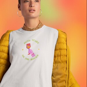 Buy Retro Font Incel Tears Funny Gen Z Ironic T Shirt, Indie Clothing ...