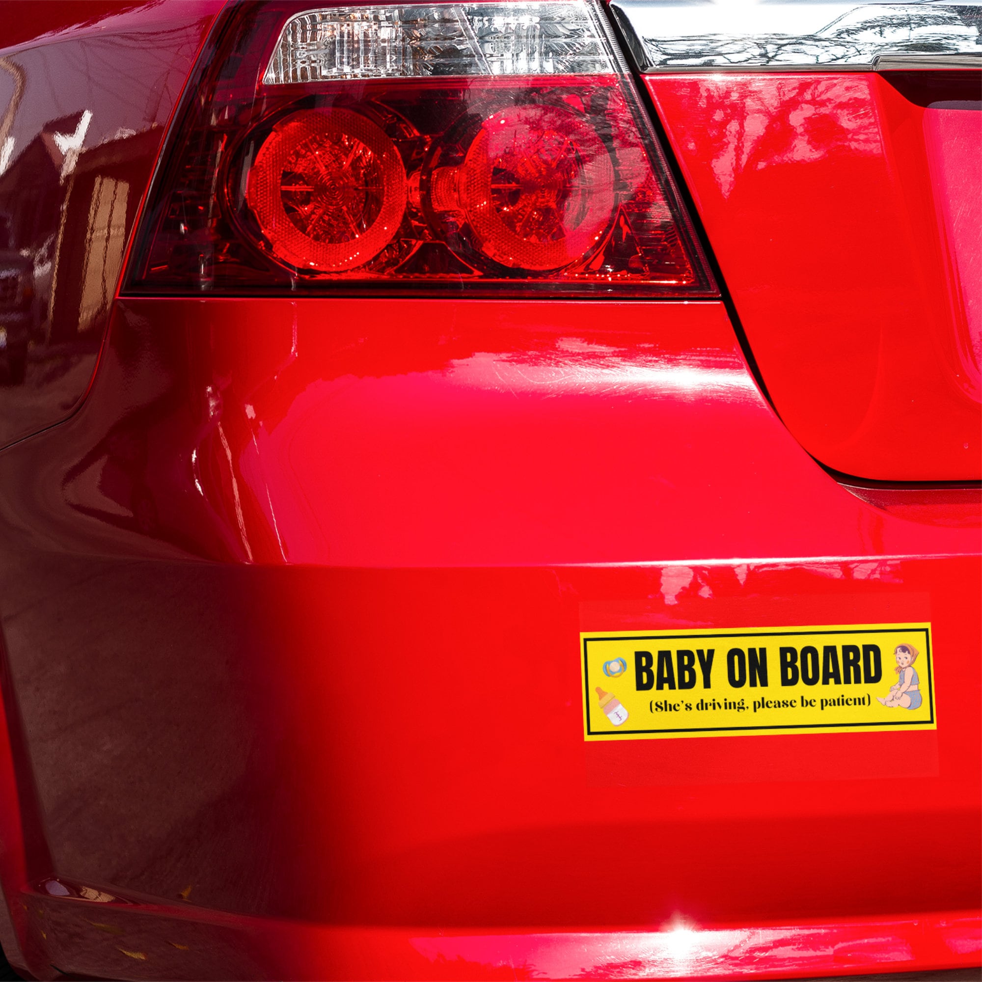Baby on Board Decal Silly Meme Bumper Sticker Weird Stuff - Etsy