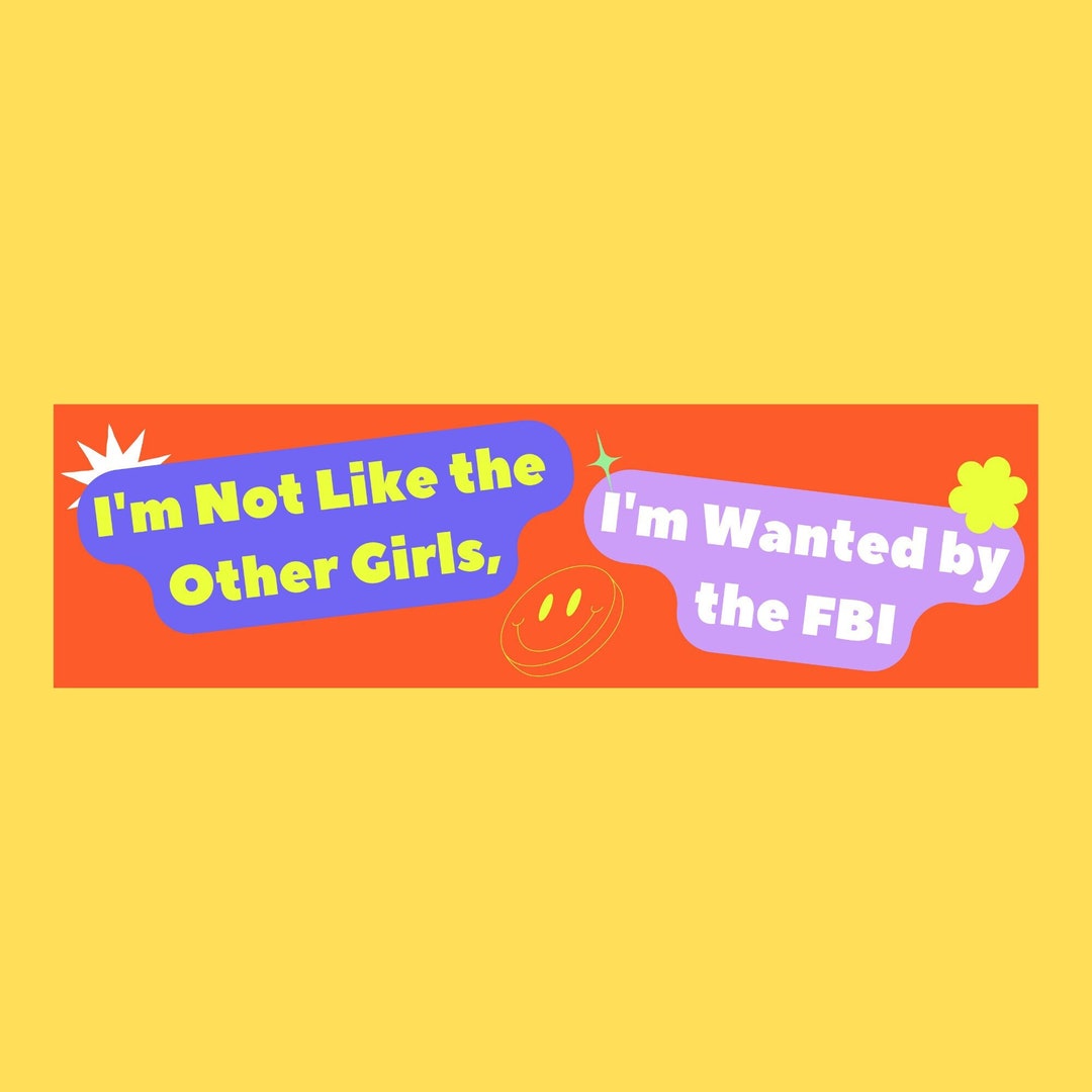 Meme Bumper Stickers Gen Z Cute Funny Boho Car Accessories - Etsy