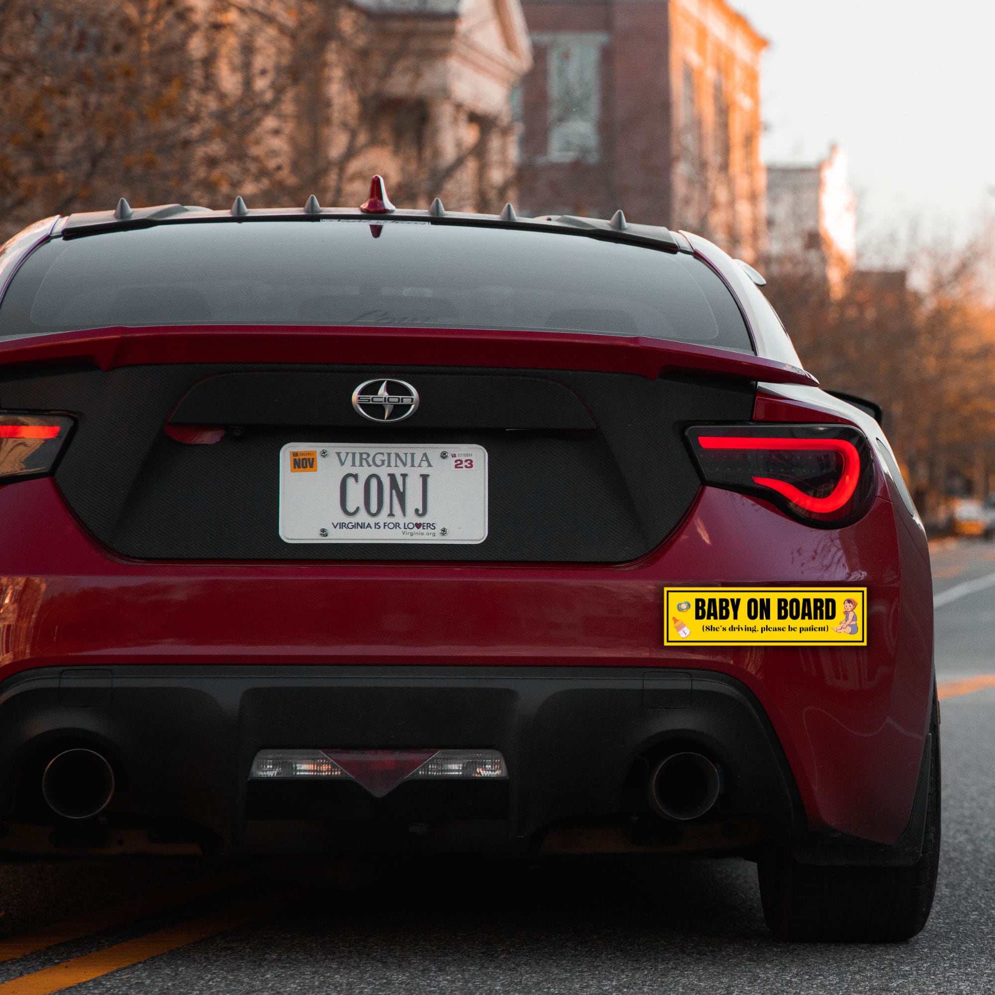 Baby on Board Decal Silly Meme Bumper Sticker Weird Stuff - Etsy