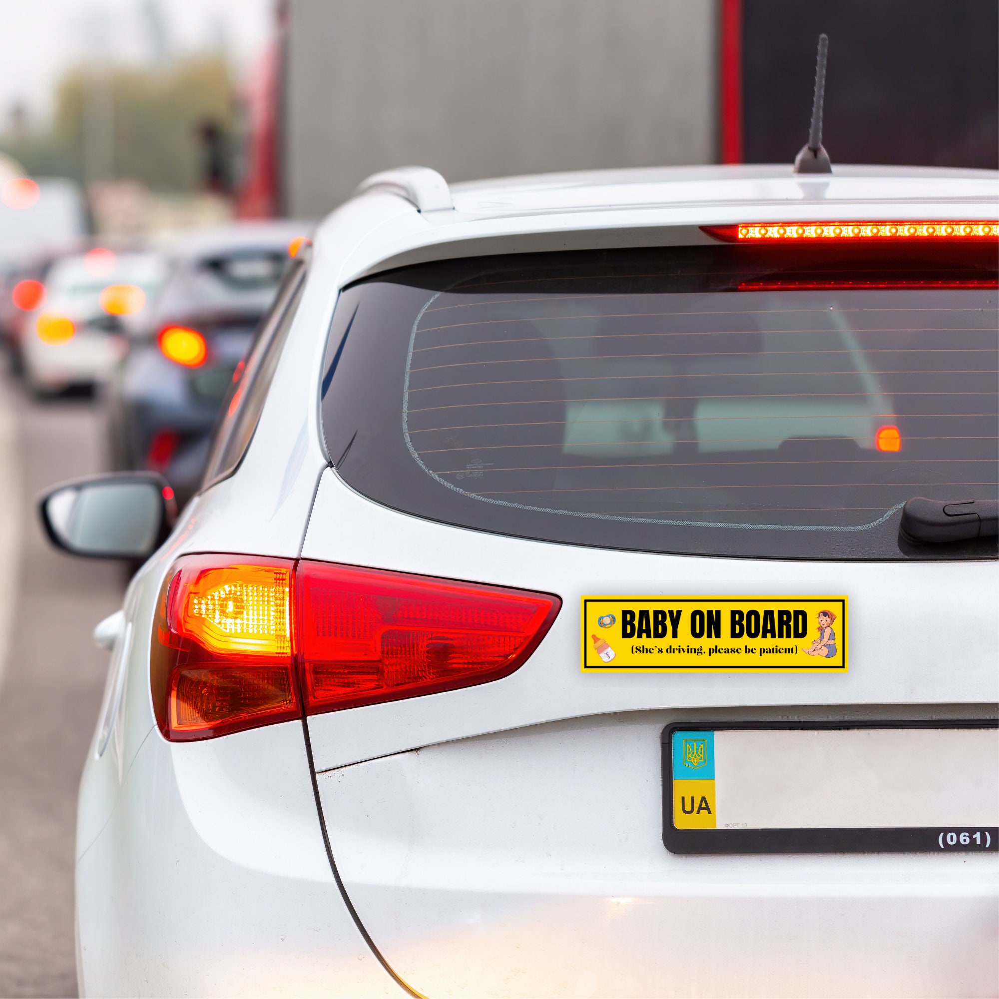 Baby on Board Decal Silly Meme Bumper Sticker Weird Stuff - Etsy