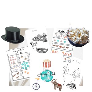 Educational Circus Activity Pack - Etsy
