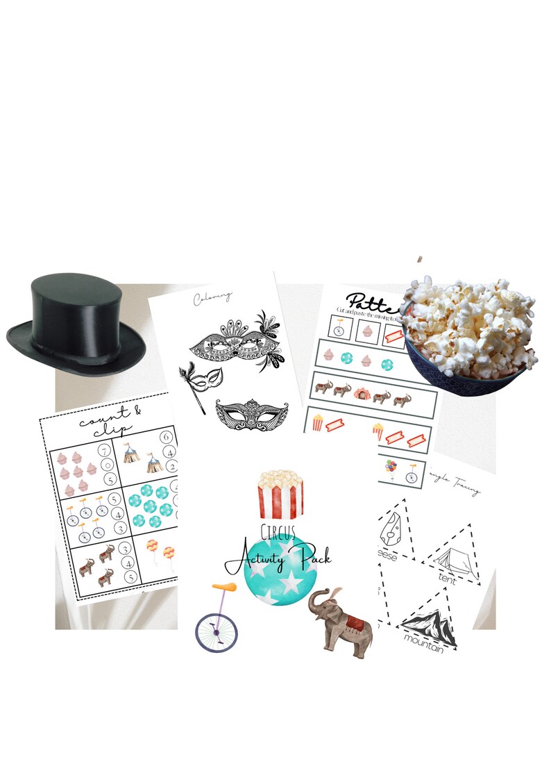 Educational Circus Activity Pack - Etsy