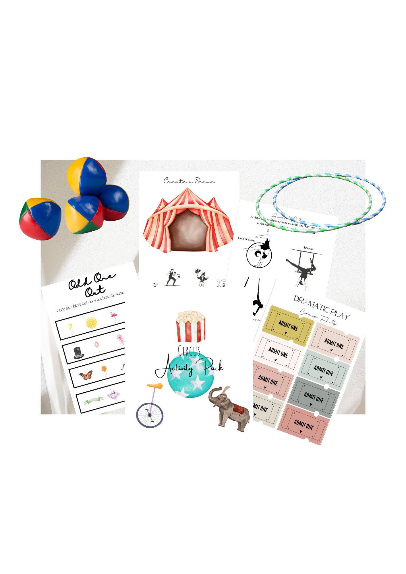 Educational Circus Activity Pack - Etsy