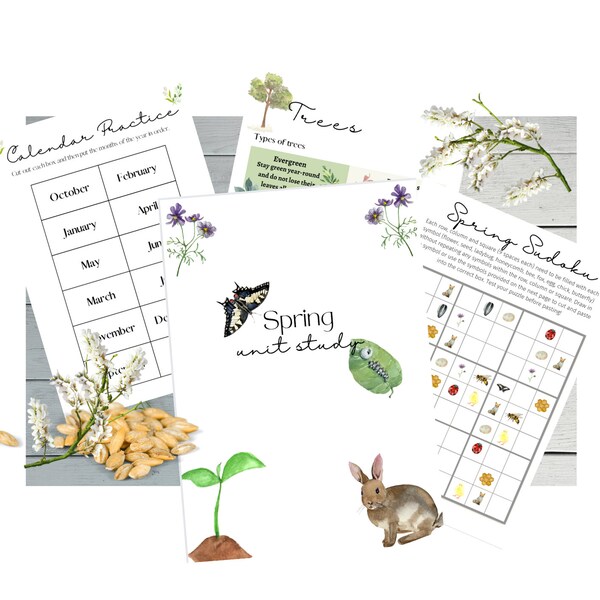 Spring Unit Study - Etsy