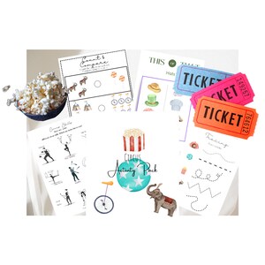 Educational Circus Activity Pack - Etsy