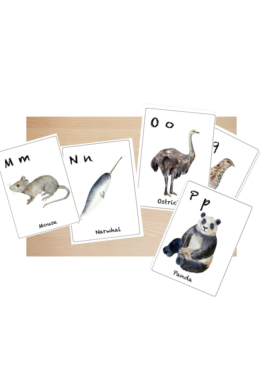 ABC Printable Animal Alphabet Cards - Etsy