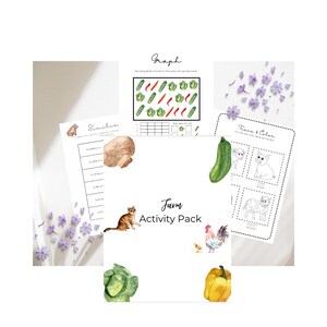 Educational Farm Activity Pack - Etsy