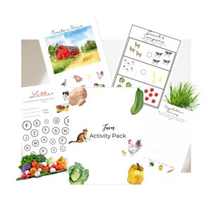 Educational Farm Activity Pack - Etsy