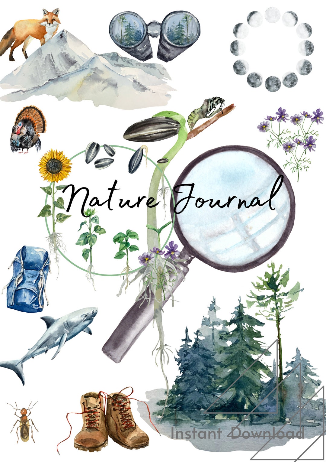 Nature Journal Cover Digital Print - Etsy