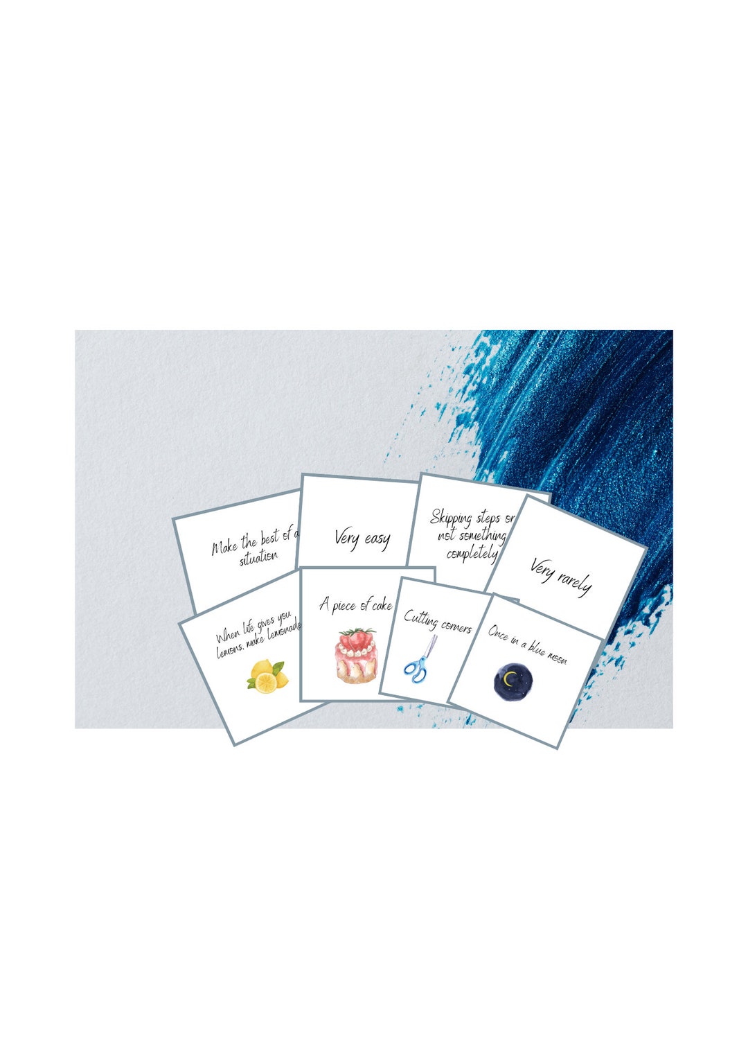 Matching Idioms Game - Etsy