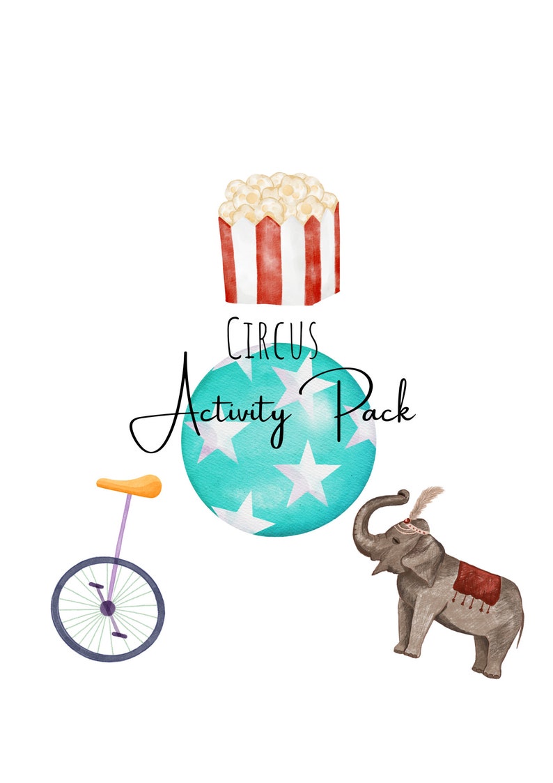 Educational Circus Activity Pack - Etsy