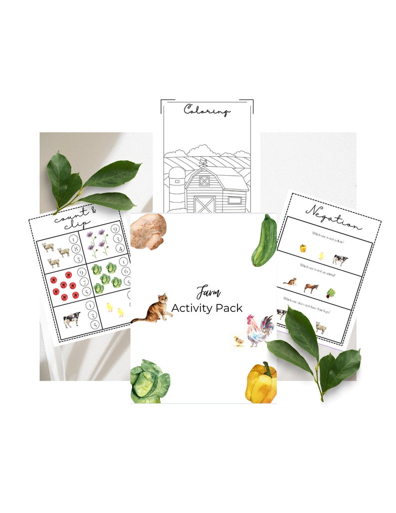 Educational Farm Activity Pack - Etsy