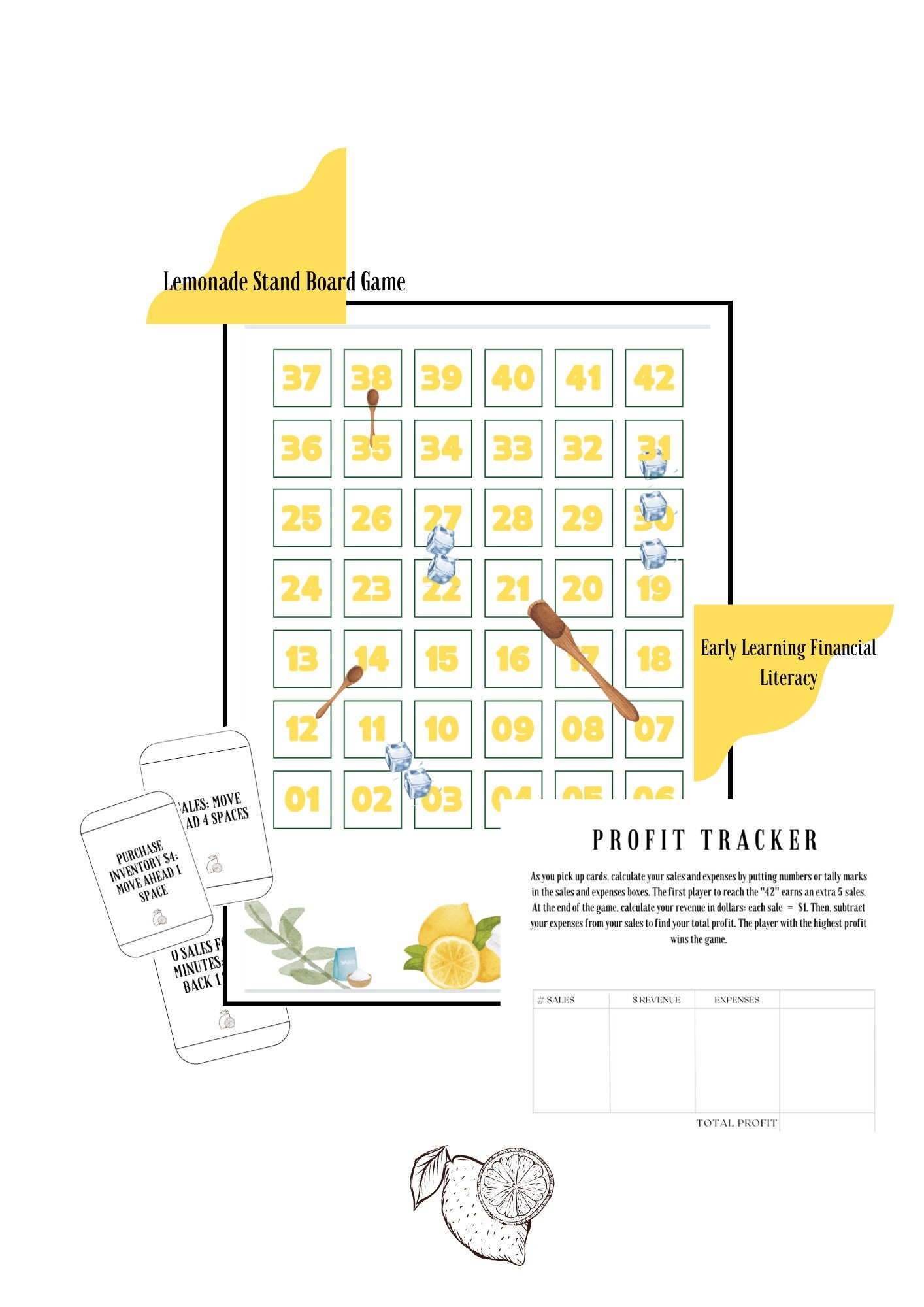 Lemonade Stand Financial Literacy Board Game - Etsy
