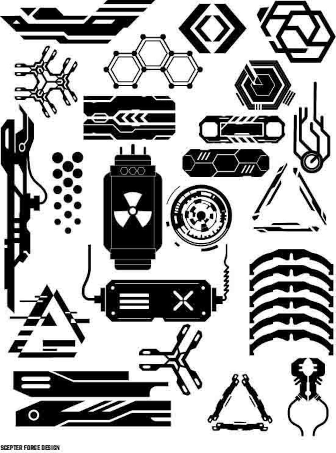 Cyberpunk Scifi SVG Digital Downloadable Collection - Etsy