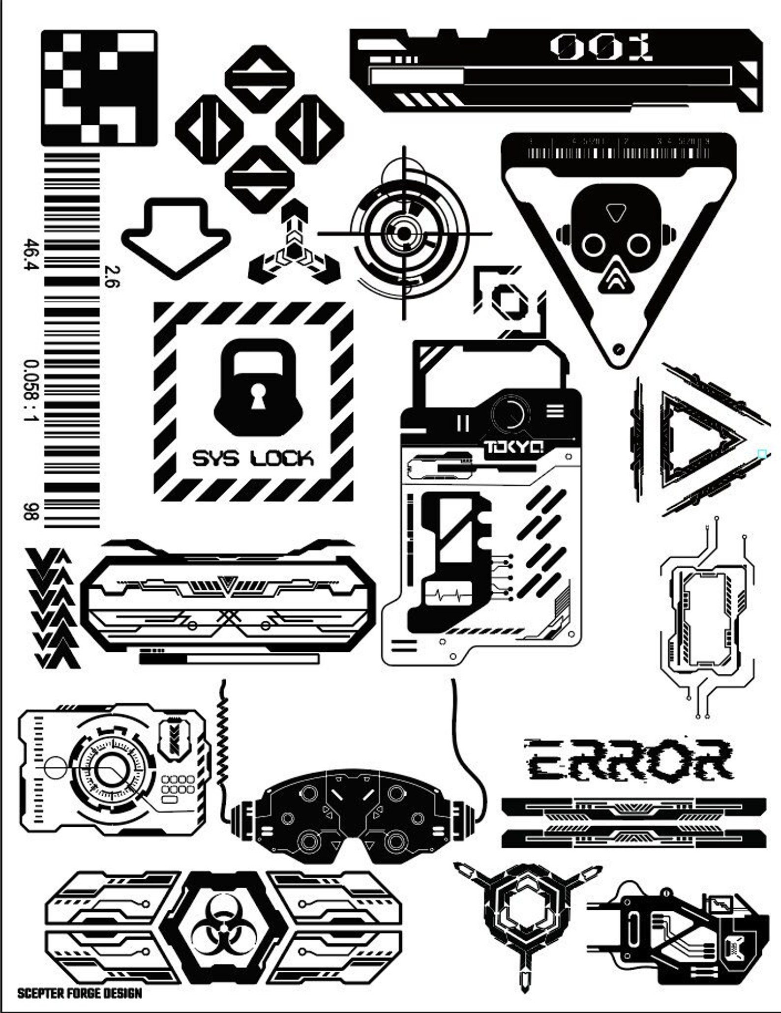Cyberpunk Scifi Futuristic SVG Digital Downloadable Collection Vol 2 - Etsy