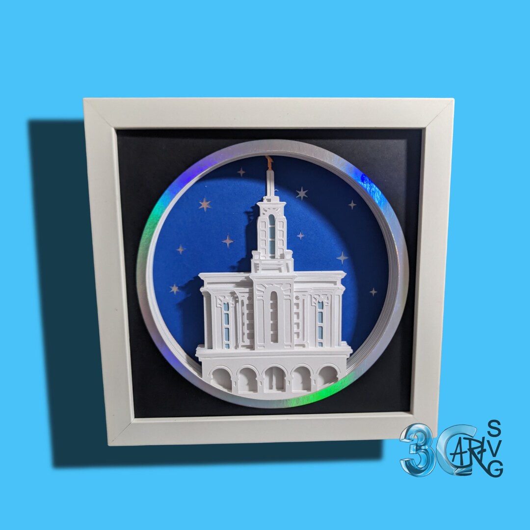 Bogota Columbia LDS 3D Temple Shadow Box - Etsy