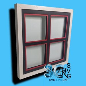 4 Square Showcase Fillable Shadow Box - Etsy