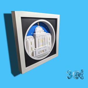 Meridian Idaho LDS Temple 3D Shadow Box - Etsy