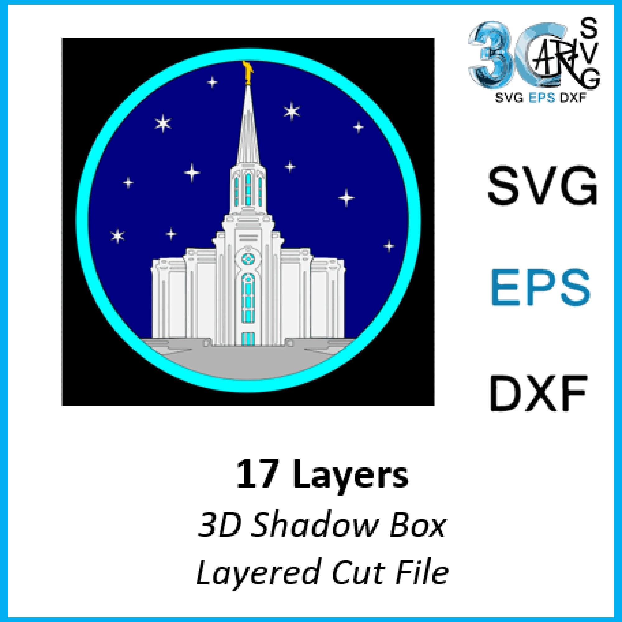 St. Louis Missouri LDS Temple 3D Shadow Box - Etsy