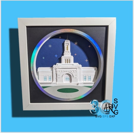 Helena Montana LDS Temple 3D Shadow Box - Etsy