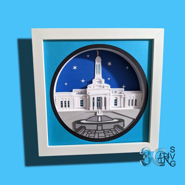 Lds Temple Shadow Box - Etsy