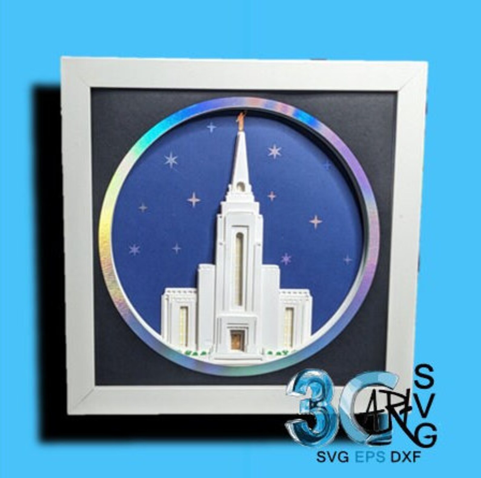 Curitiba Brazil LDS Temple 3D Shadow Box - Etsy Canada