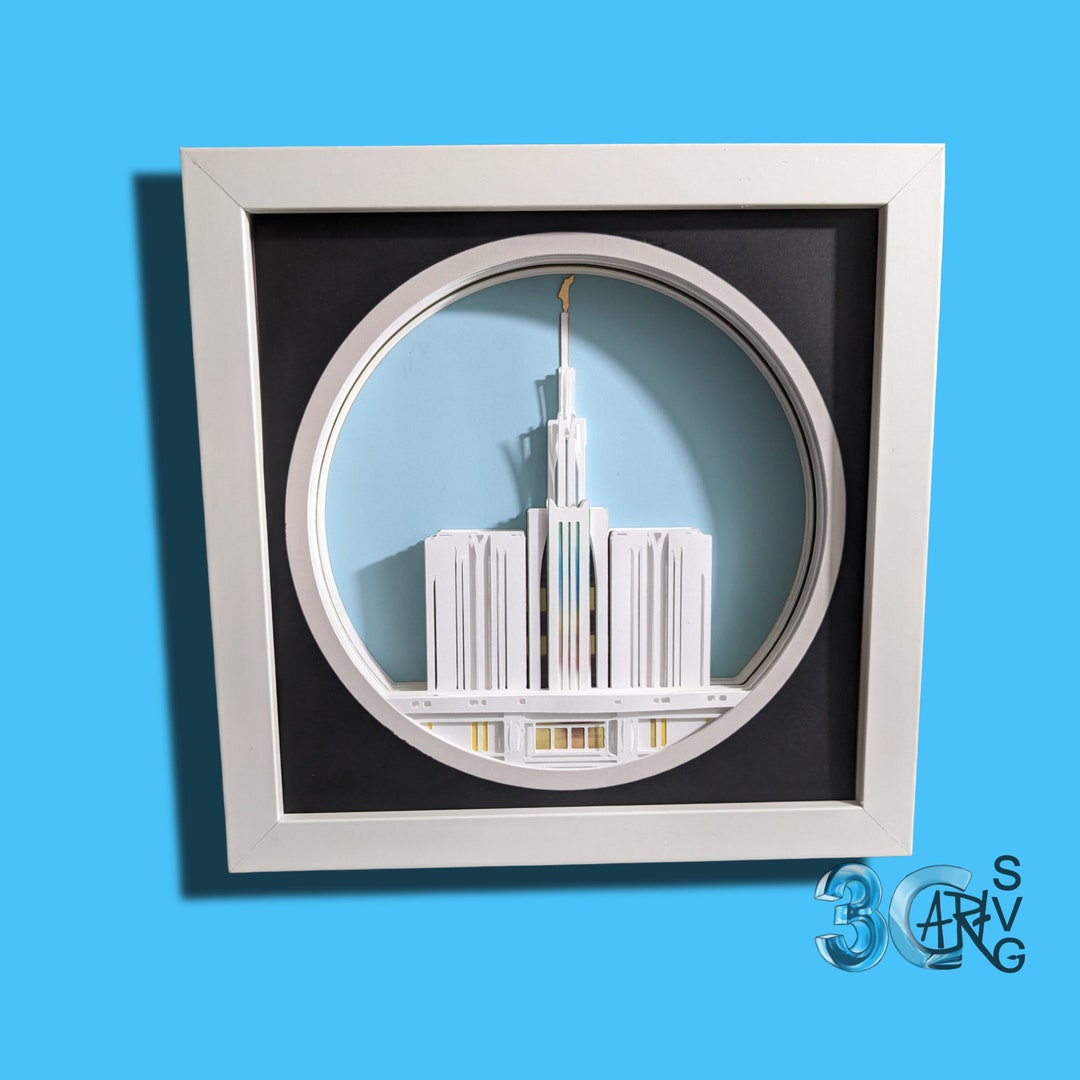 Seattle 3D Temple (washington) Shadow Box - Etsy