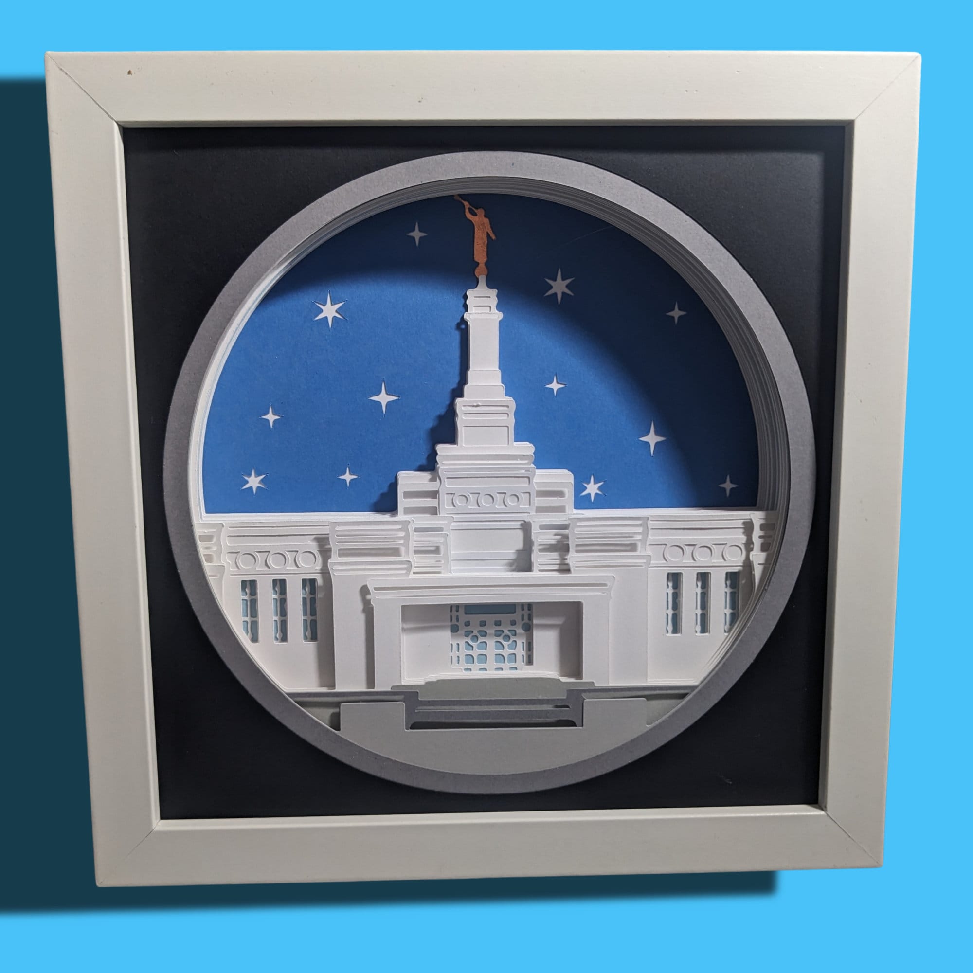Spokane Washington LDS 3D Temple Shadow Box - Etsy