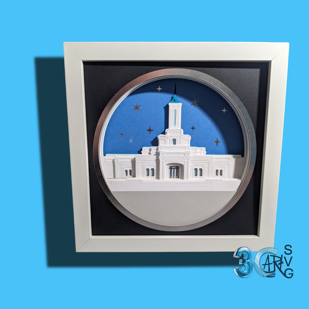 Moses Lake Washington LDS Temple 3D Shadow Box - Etsy