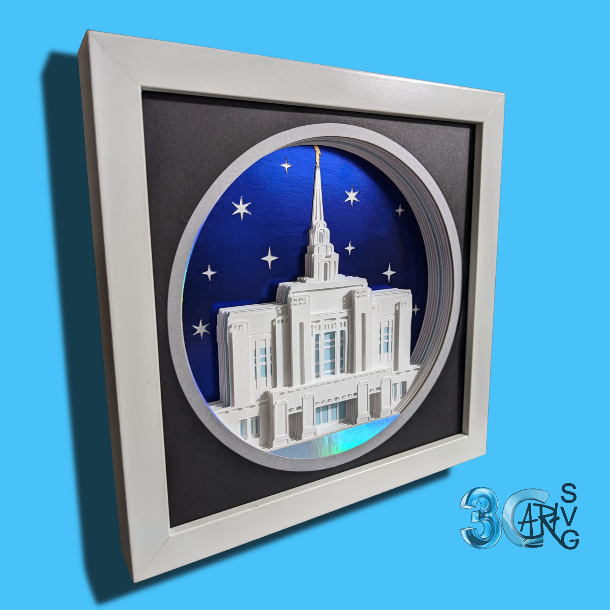Ogden LDS Temple Utah 3D Shadow Box - Etsy