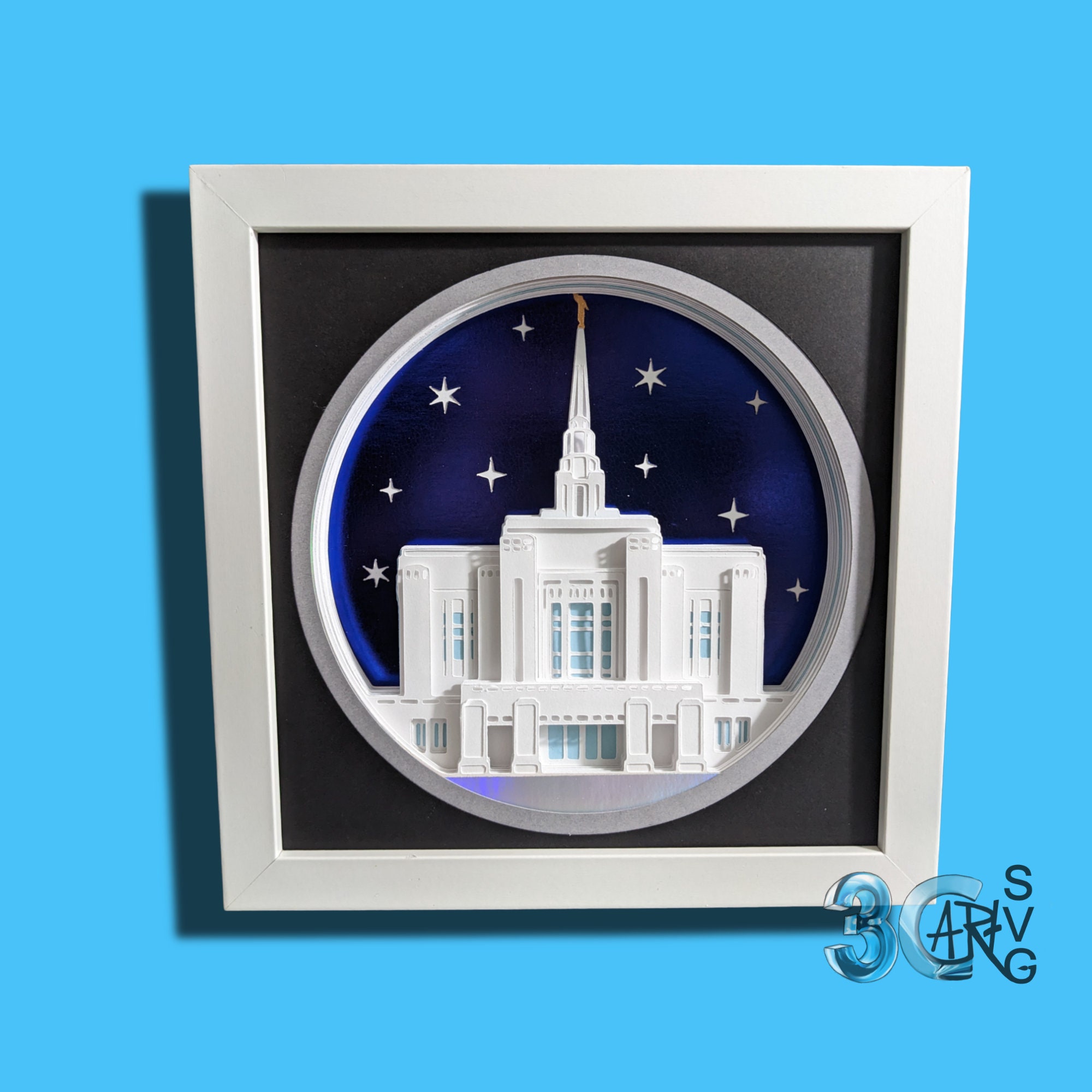 Ogden LDS Temple Utah 3D Shadow Box - Etsy
