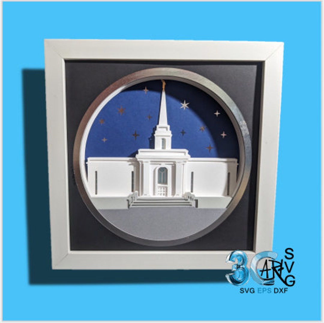 Orlando Florida LDS Temple 3D Shadow Box - Etsy