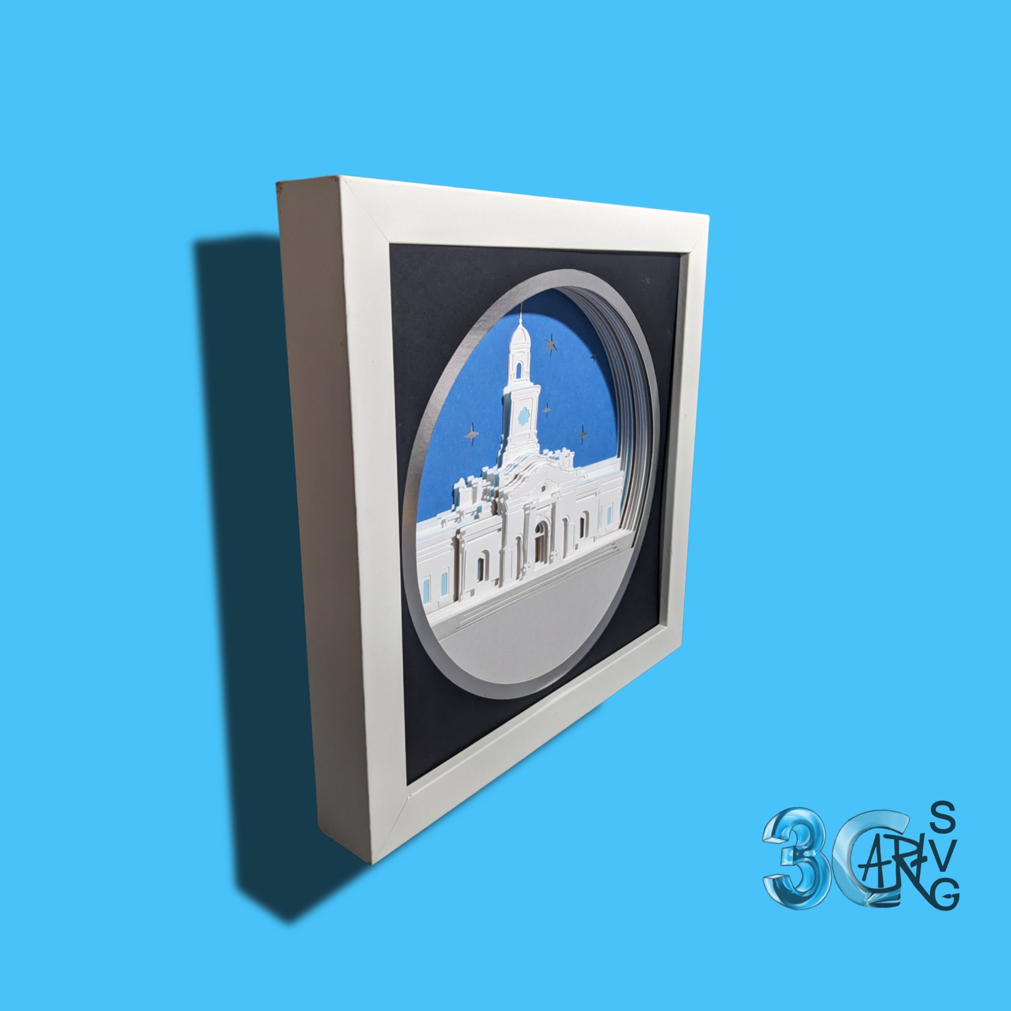 Mcallen Texas LDS Temple 3D Shadow Box - Etsy