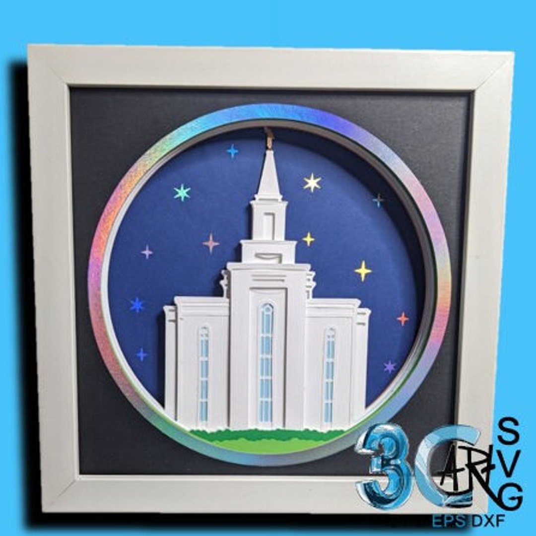 Guayaquil Ecuador LDS Temple 3D Shadow Box - Etsy
