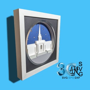 Orlando Florida LDS Temple 3D Shadow Box - Etsy