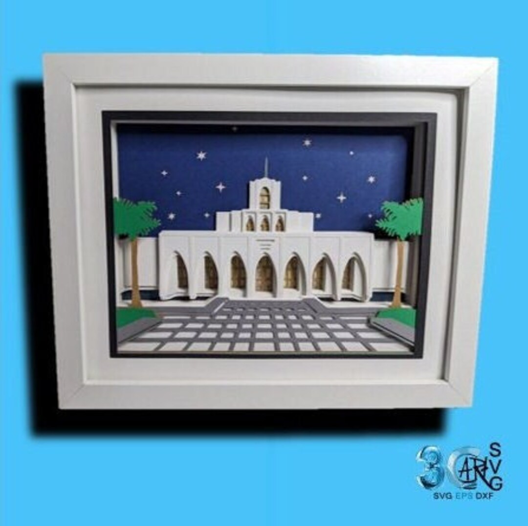 Brasilia Brazil Temple 3D Shadow Box - Etsy