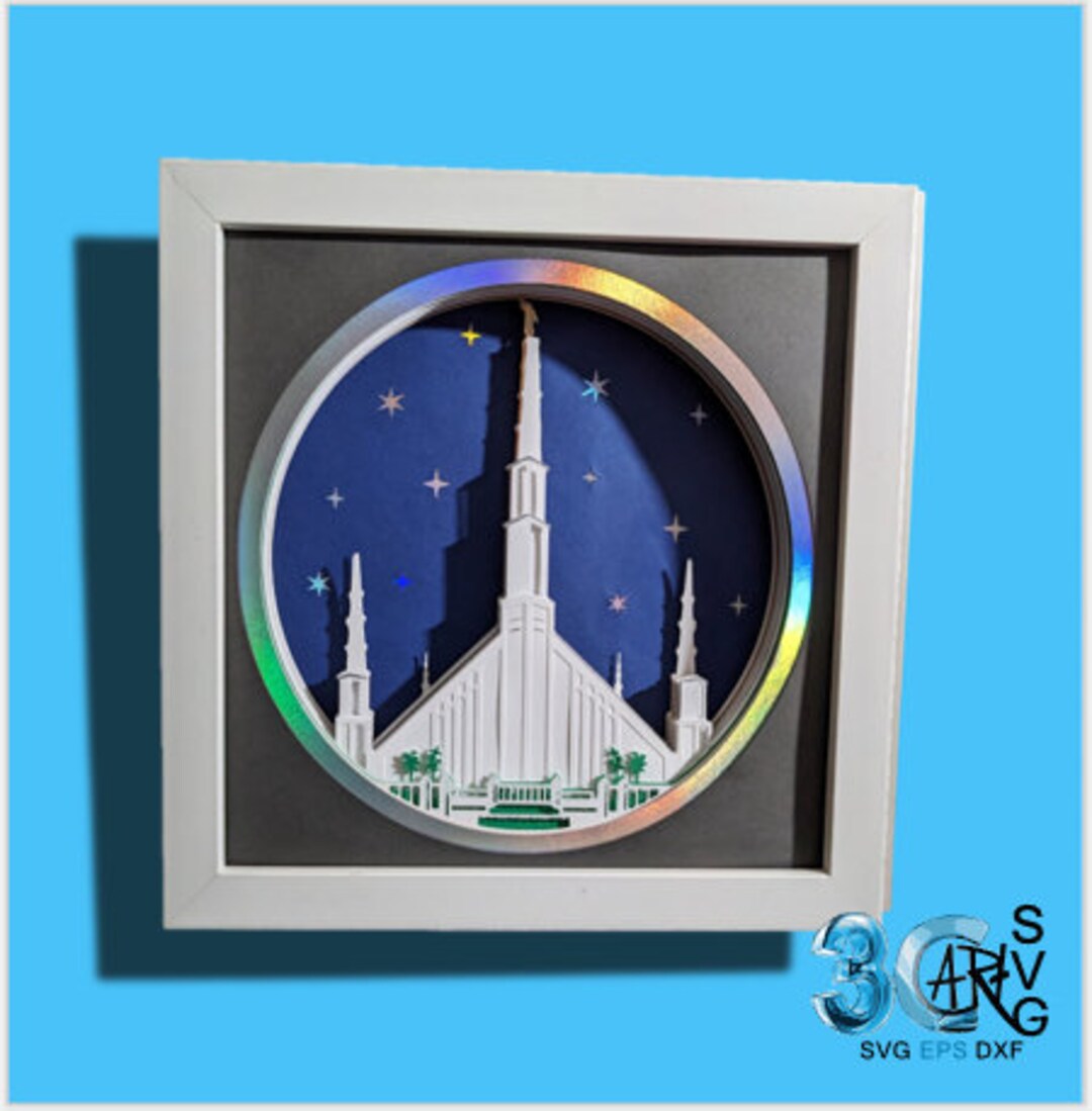 Boise Idaho LDS Temple 3D Shadow Box - Etsy